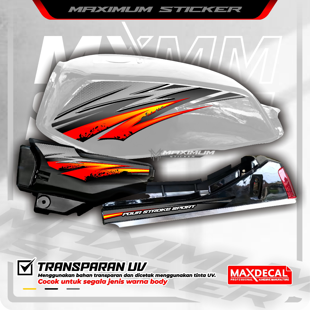 Jual STRIPING GL PRO - STICKER GL - STRIPING HONDA GL PRO TRANSPARAN ...