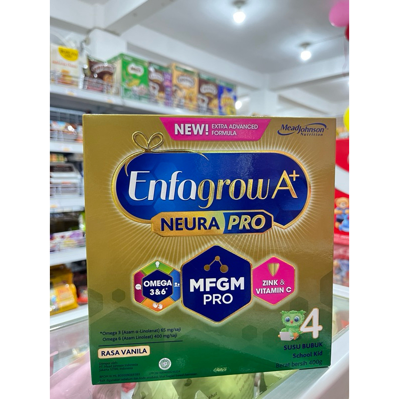 Jual Enfagrow A+ MFGM Pro 4 Vanila 400gr EXP 2026 | Shopee Indonesia