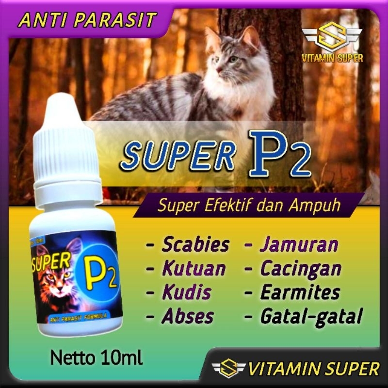 Jual Super P2 obat anti parasit, kutu, jamur dll 10ml | Shopee Indonesia