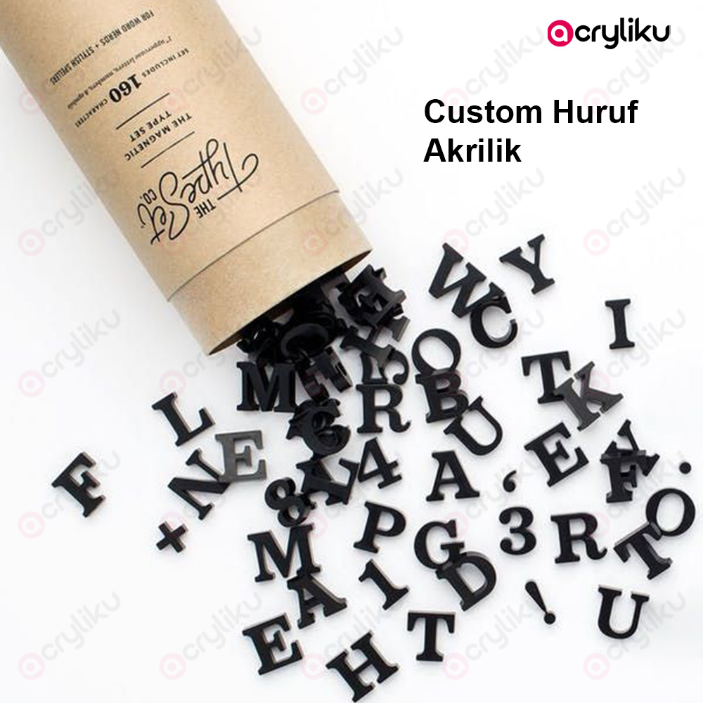Jual Huruf Angka Akrilik Timbul Custom Nama Huruf Akrilik Angka dan ...