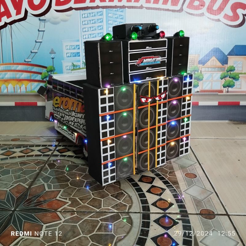 Jual Miniatur truck sound system horeg/Miniatur sound system/Miniatur ...