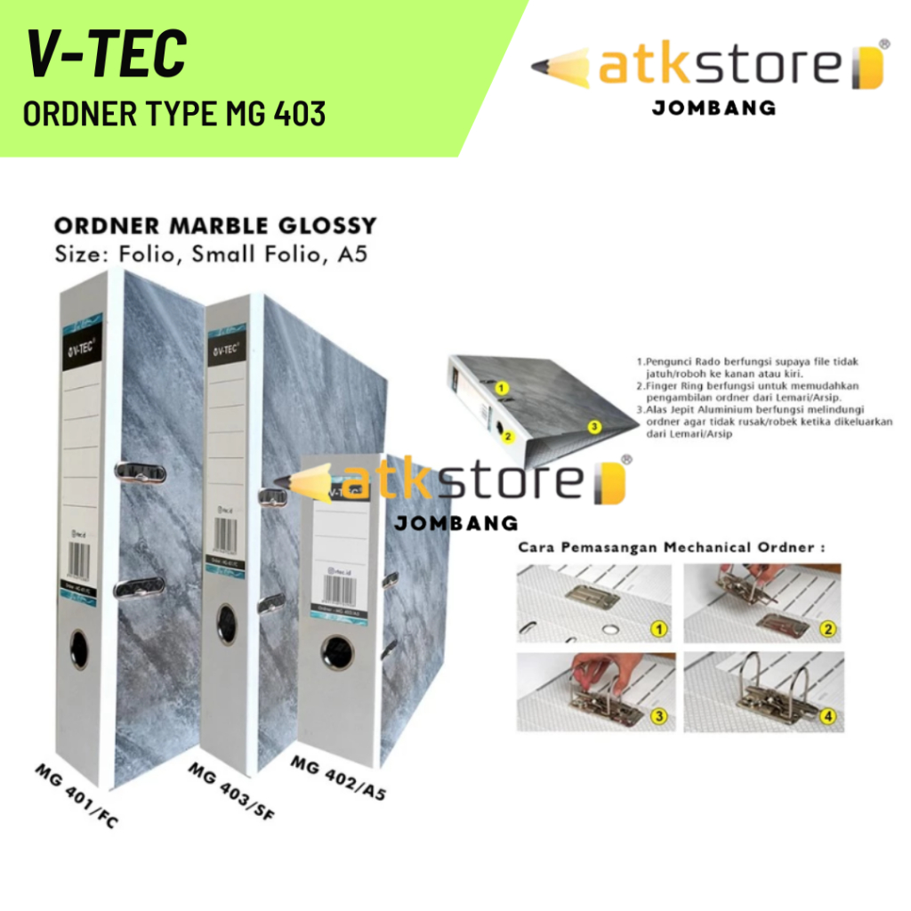 Jual V-TEC Ordner MG 403 / FC MG 402 / A5 MG 403 / SF / V Tec Ordner ...