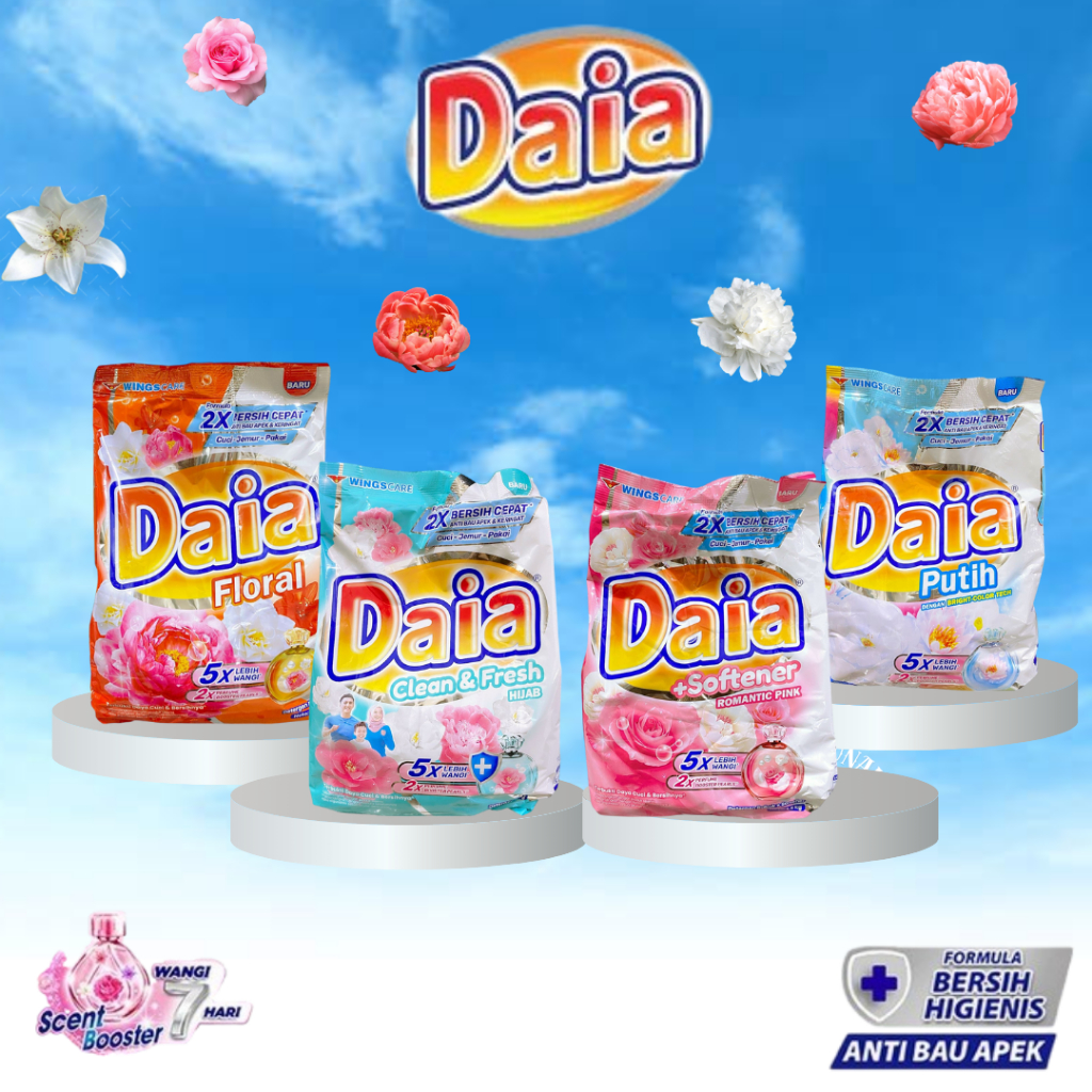 Jual DAIA Deterjen Softener 1.5 kg - Deterjen Bubuk | Shopee Indonesia