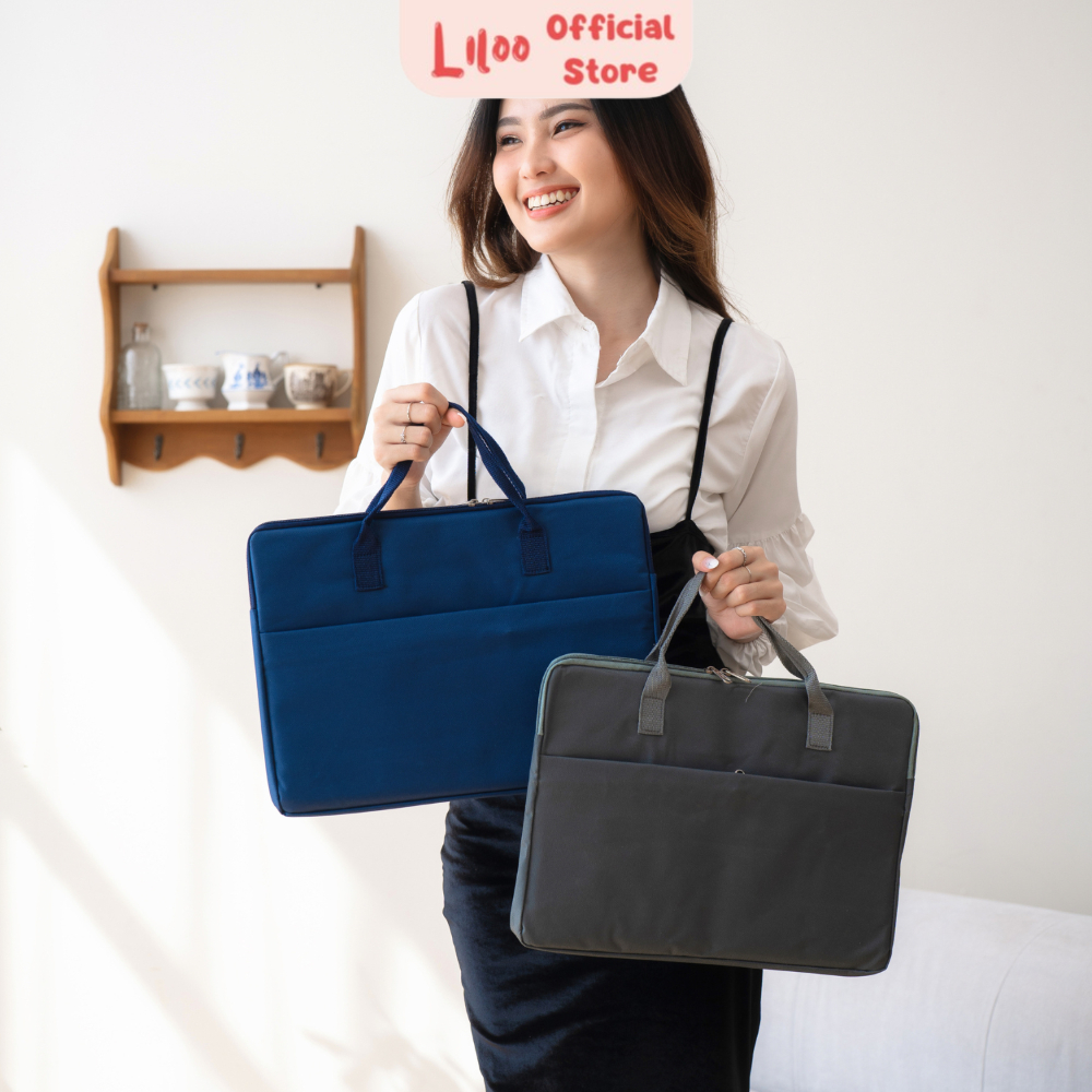 Jual Tas Laptop 14 Inch Sleeve Laptop Canvas Pelindung Laptop 15 Inch ...