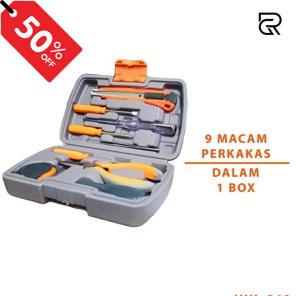 Jual Alat pertukangan tool box 9in1 perkakas rumah tangga lengkap ...