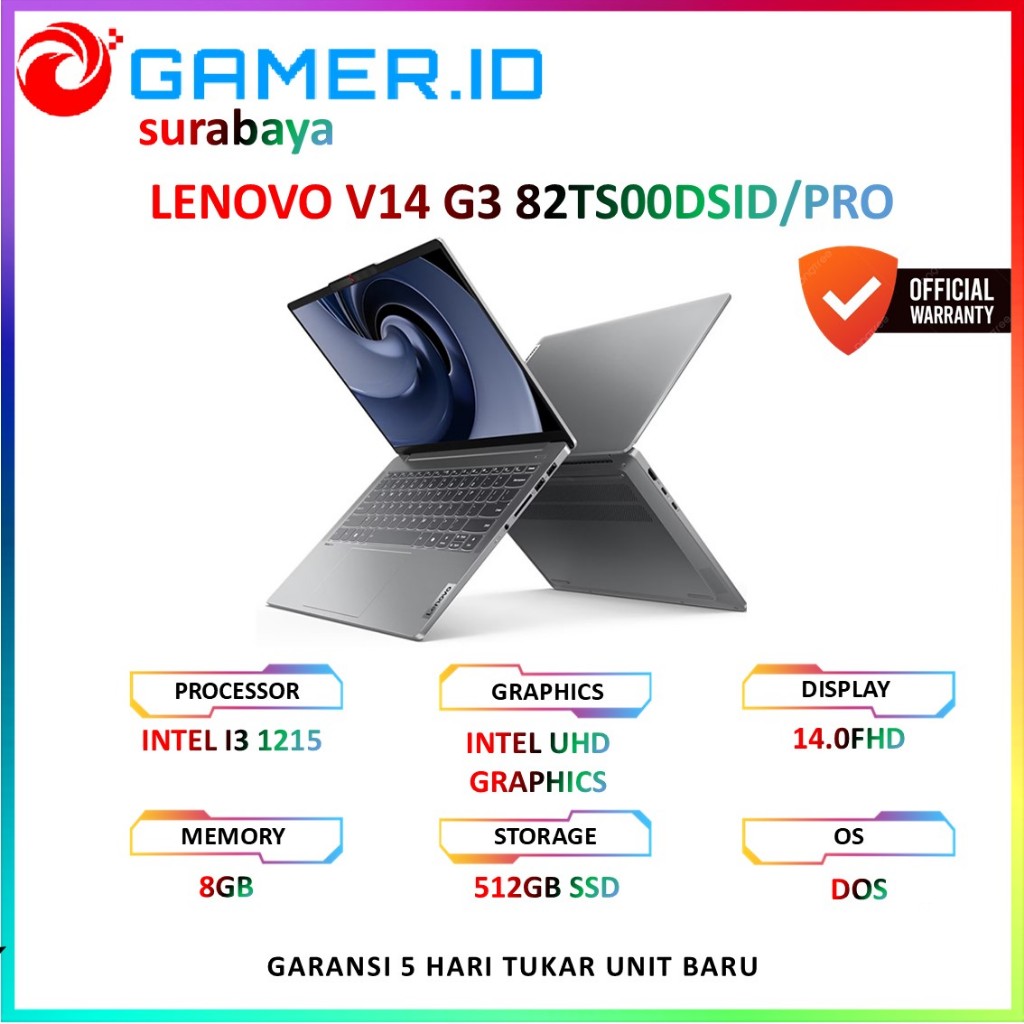 Jual LENOVO V14 G3 I3 1215 8GB 512GB W11PRO 14.0FHD | Shopee Indonesia