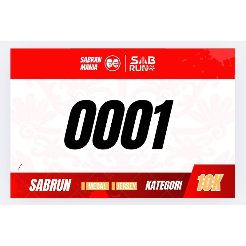 Jual Nomor Dada Lari / BIB Number ALL Event | Shopee Indonesia