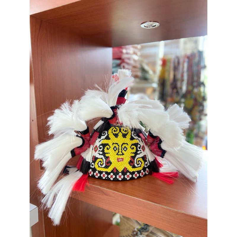 Jual MANIKA KALTIM - BLUKO / TOPI TARI PRIA ADAT DAYAK KALIMANTAN ...