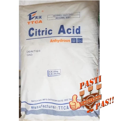 Jual Asam Sitrun 1kg Citric Acid Zuur Anhidrat Anhydrous TTCA | Shopee ...