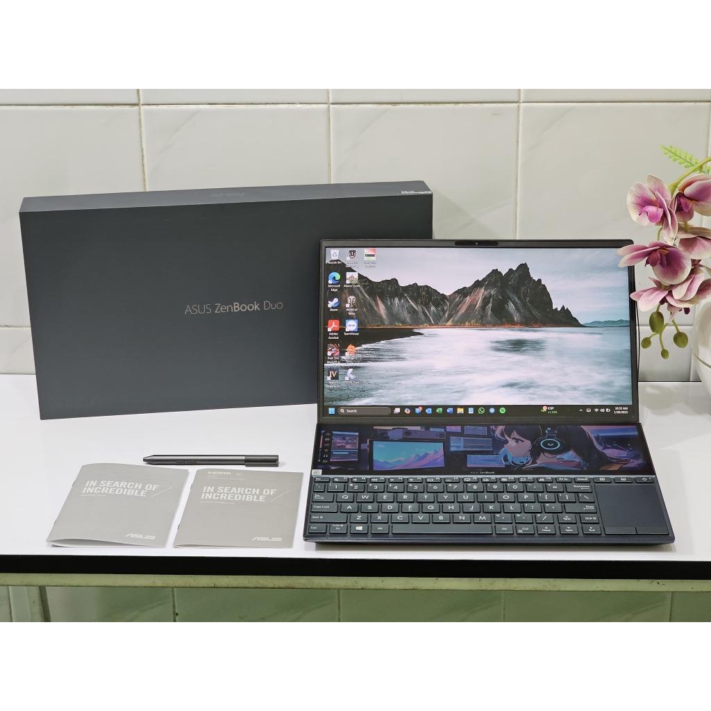 Jual ASUS Zenbook Duo UX481FL intel core i5 gen 10 Dual Graphic Nvidia ...