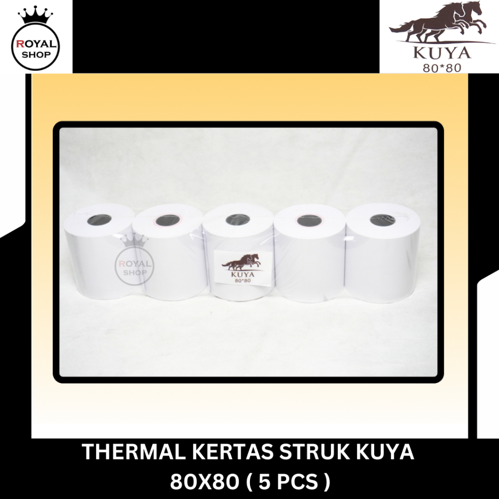 Jual KERTAS KASIR PREMIUM STRUK KERTAS THERMAL EDC PPOB 80 X 80 MERK ...