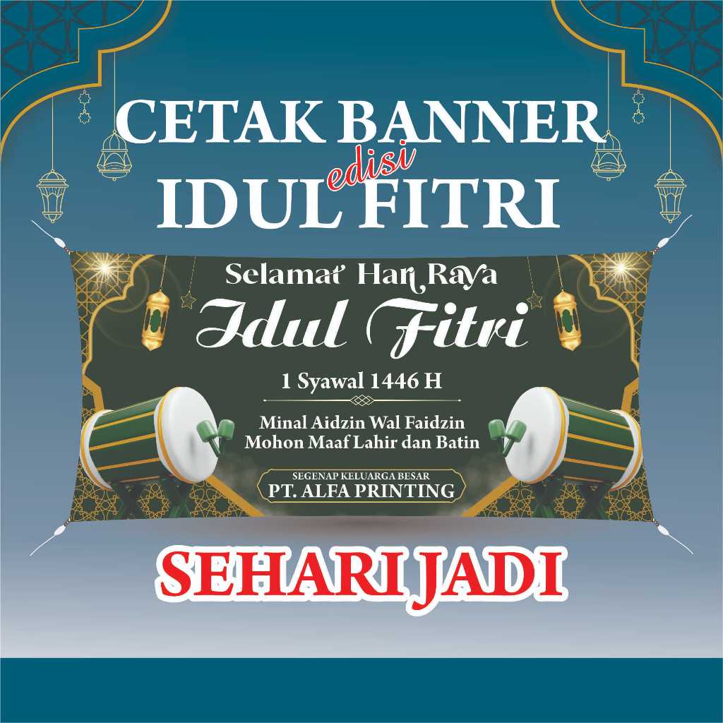 Jual Cetak Banner Idul Fitri / Banner Ramadhan / Spanduk Idul Fitri ...