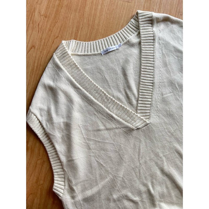 Jual Vest 3 white cream coksu Rompi Rajut Knit cable spring Winter ...