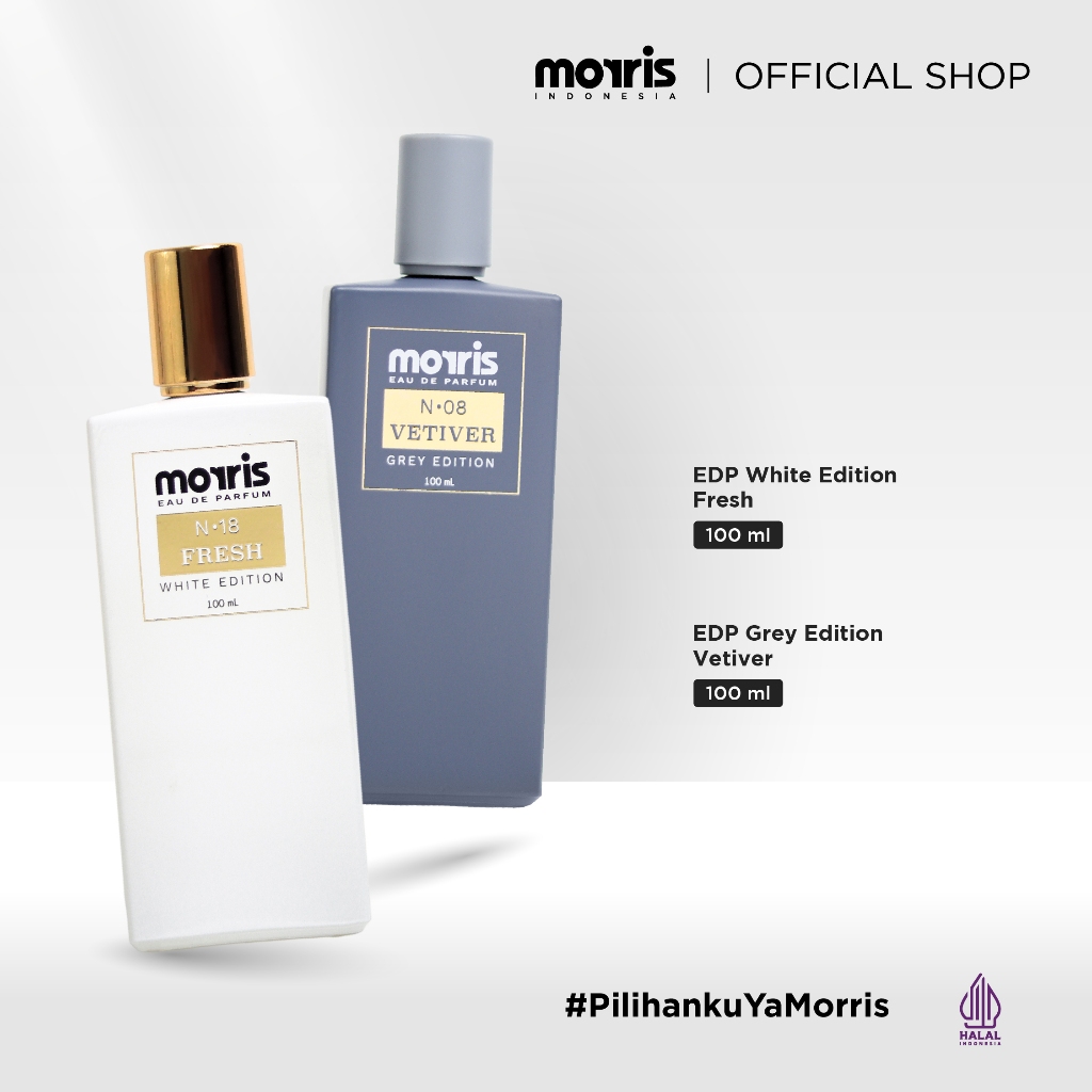Jual [BELI 2 LEBIH HEMAT] Morris Parfum Grey - Vetiver X White - Fresh ...