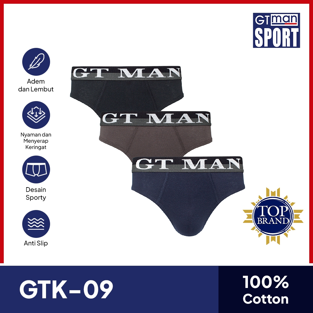Jual GT Sport Celana Dalam Pria GT MAN GTK-09 Isi 3 Pcs - Briefs Men Underwear | Shopee Indonesia