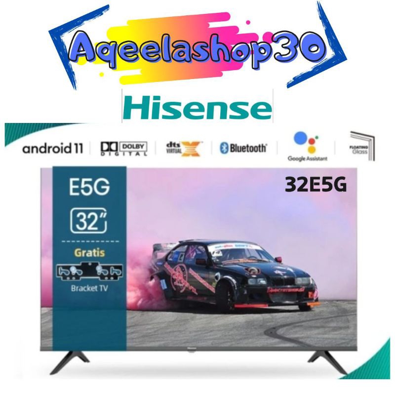 Jual HISENSE 32E5G ANDROID SMART TV 32 INCH BEZELLES DESIGN | HISENSE ...