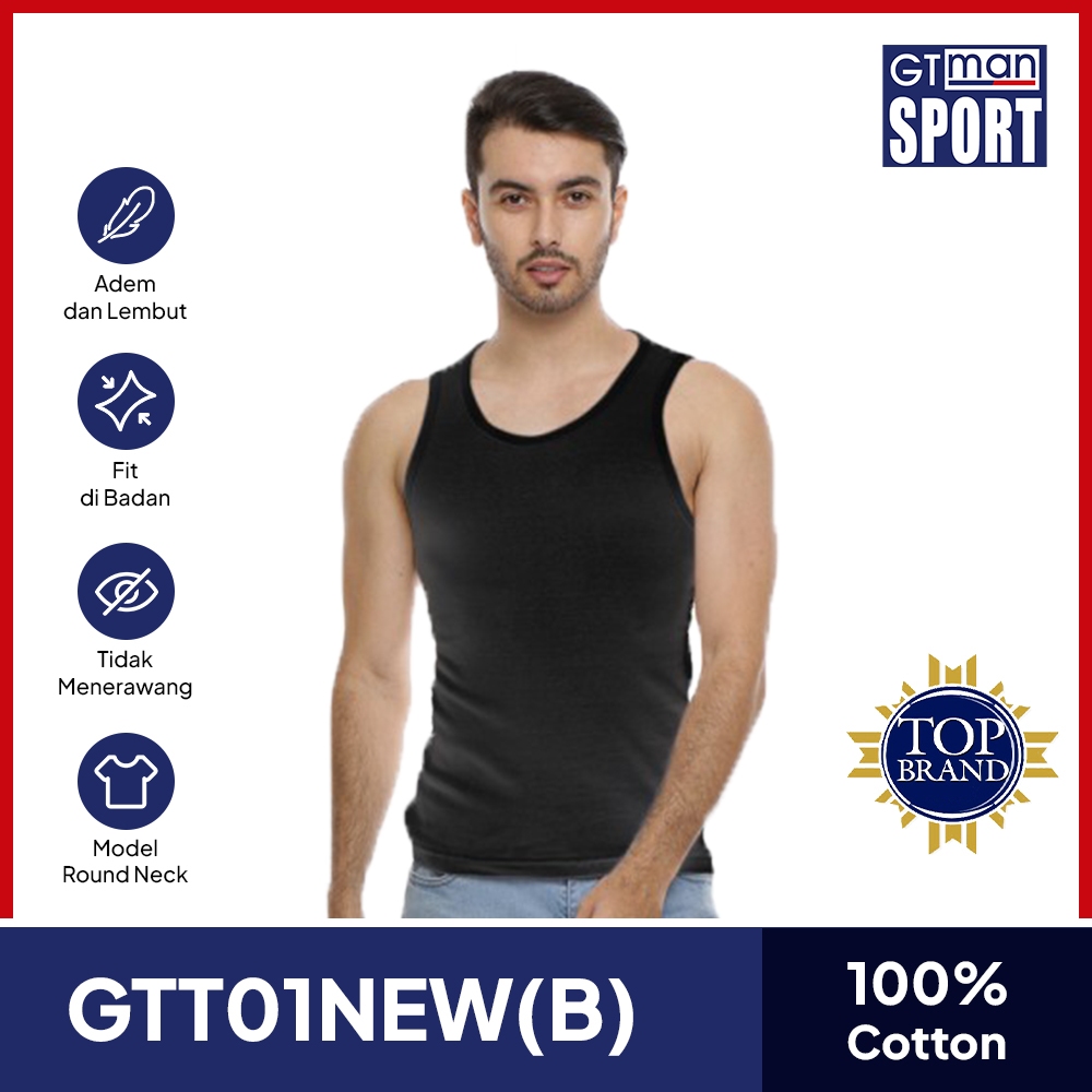 Jual GT Sport Singlet Pria GT MAN GTT01NEW(B) Isi 1 Pcs - Men Tank Top ...