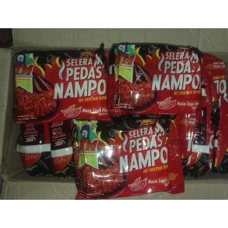 Jual Mie goreng ABC Selera pedas nampol rasa sapi pedas berat bersih ...