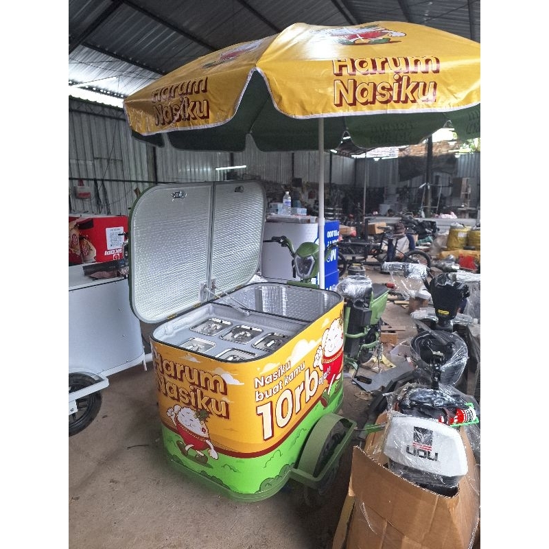 Jual gerobak sepeda listrik | gerobak keliling sepeda listrik | invoice ...