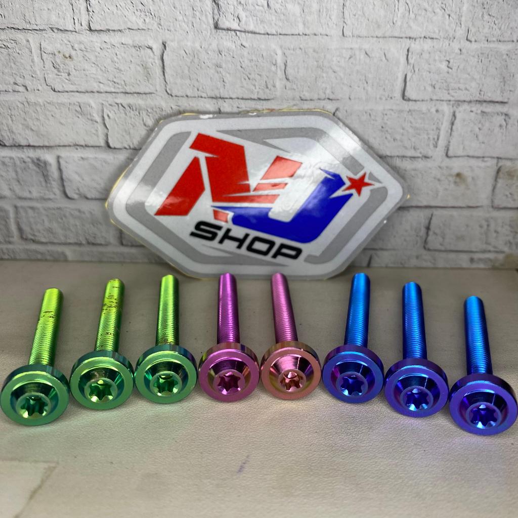 Jual Baut Titanium M5 x 40 harga satuan (1pcs) drat 8 panjang 4 cm ...