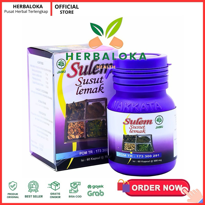 Jual BPOM SULEM Suplement Diet Herbal Pelangsing SUSUT LEMAK 60 Kapsul ...