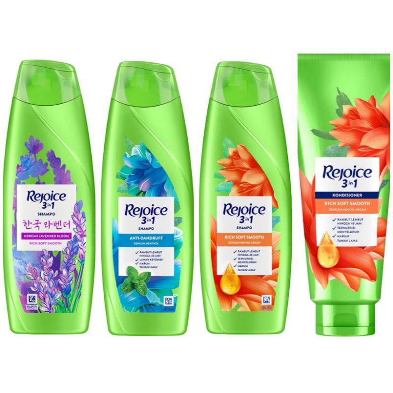 Jual Rejoice Shampoo Anti ketombe Rich 3in1 lavender bloom conditioner korean edition | Shopee ...
