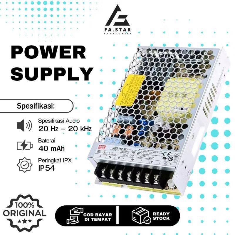 Jual PSU POWER SUPPLY 48V 3A LRS 150W for YAOSHENG STARLINK GEN 2 ...