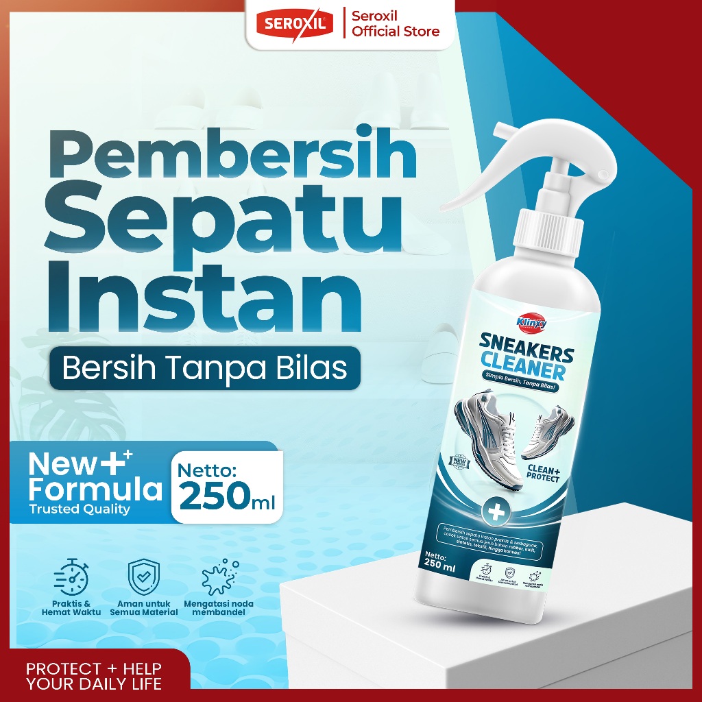 Jual Seroxil Cairan Pembersih Cuci Sepatu Putih Sepatu Sneaker Shoe ...