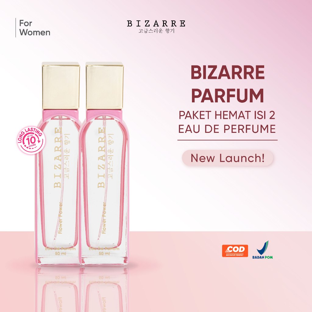Jual (2 PCS) BIZARRE Parfum EDP Eau De Perfume - 50 ML | Shopee Indonesia