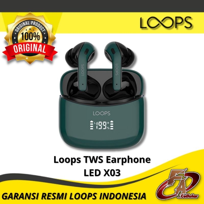 Jual Loops TWS Earphone LED X03 - Garansi Resmi Loops Indonesia ...