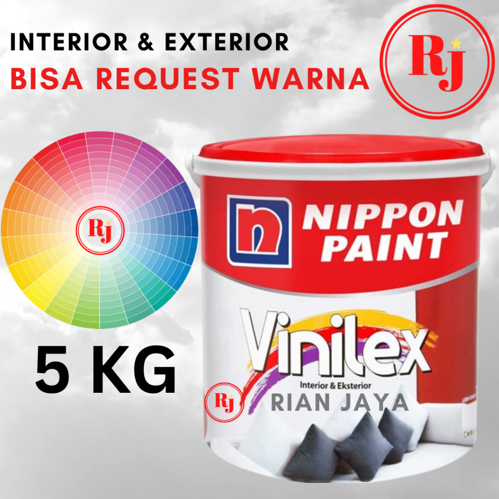Jual [PART 3] CAT TEMBOK INTERIOR EKSTERIOR VINILEX 5 KG / NIPPON PAINT TINTING / CUSTOM / CAT ...