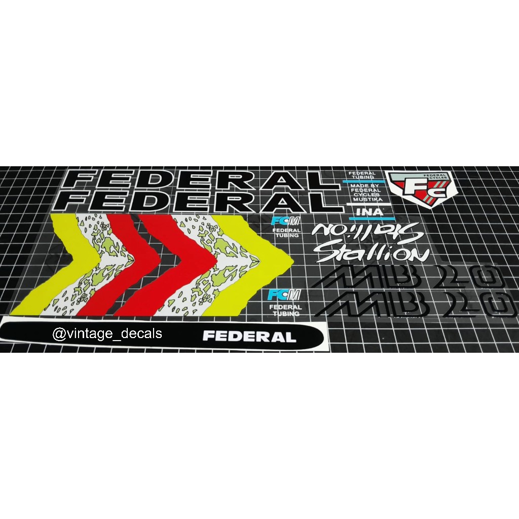 Jual decals replacement Federal Stallion MB20 (roda 24) | Shopee Indonesia