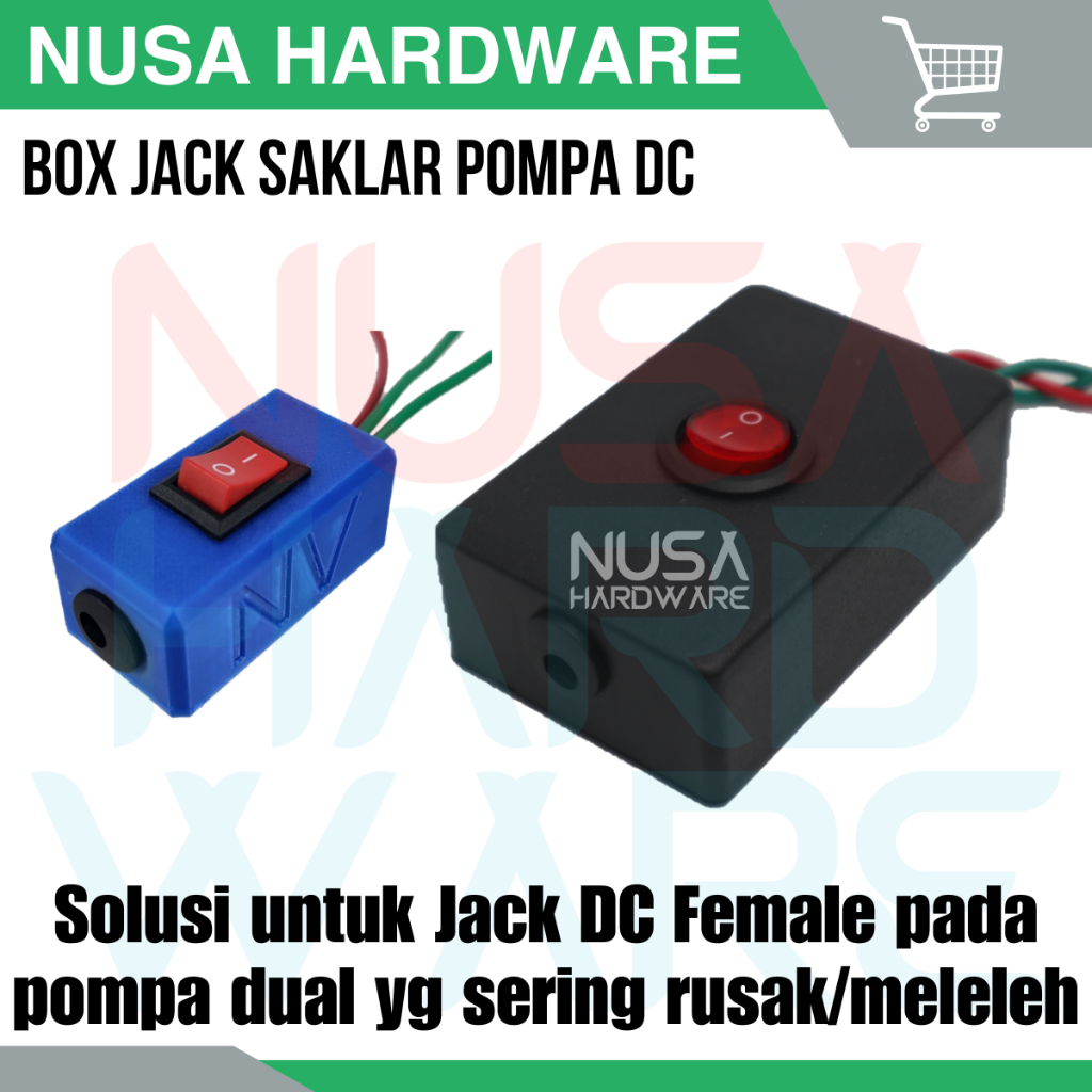Jual NV Parts Box Saklar On Off Kotak dan Jack DC Female Untuk Pompa DC ...