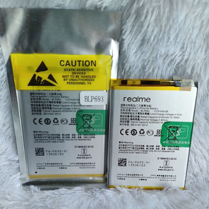 Jual Baterai Battery Original BLP693 Realme 3 BLP693 Batre Original ...