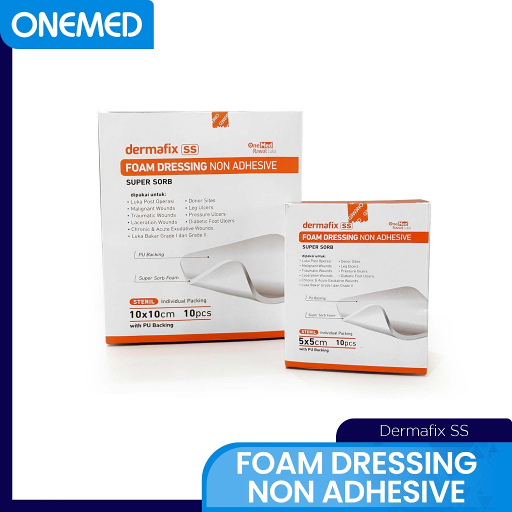 Jual DERMAFIX SS FOAM DRESSING NON ADHES PAD 10X10CM 5X5CM 10x20CM ...