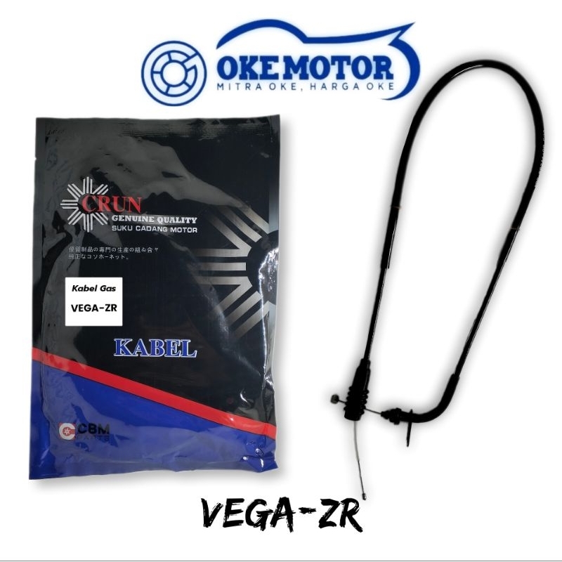 Jual Kabel Gas Motor VEGA-ZR Mrek CRUN | Shopee Indonesia