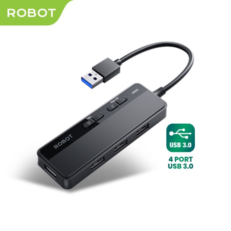 Jual ROBOT H500 Usb Hub 4 Port Usb 3.0 One Click Locks The Screen ...