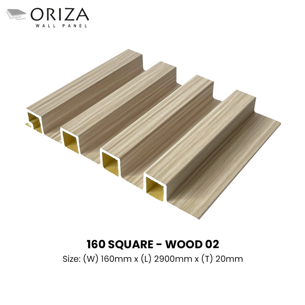 Jual Oriza Wall Panel 160 Square - Wood 02 | Shopee Indonesia