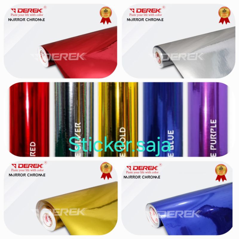 Jual Stiker Sticker Skotlet Miror Chrome Lebar 50cm x 9meter ( roll ...