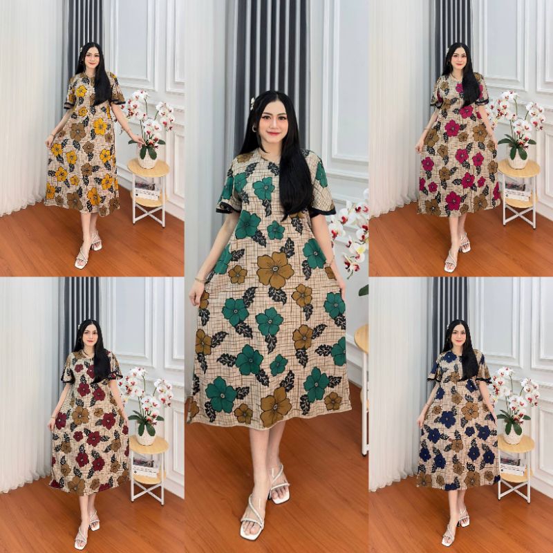 Jual Batik fa Daster jumbo arunika all size tali kanan kiri Lingkar ...