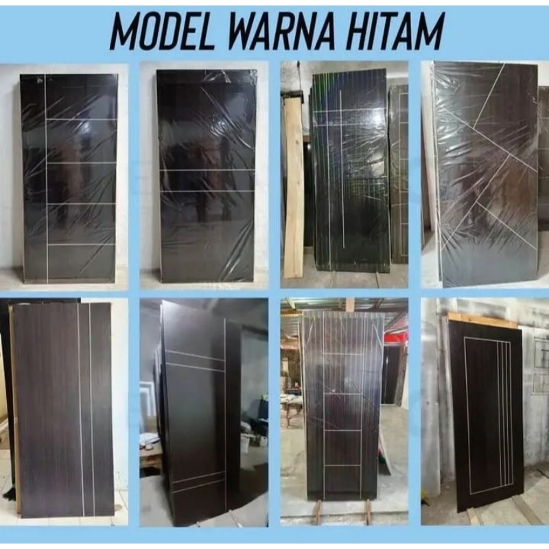 Jual pintu multiplek warna hitam ||pintu minimalis||pintu modern||pintu ...