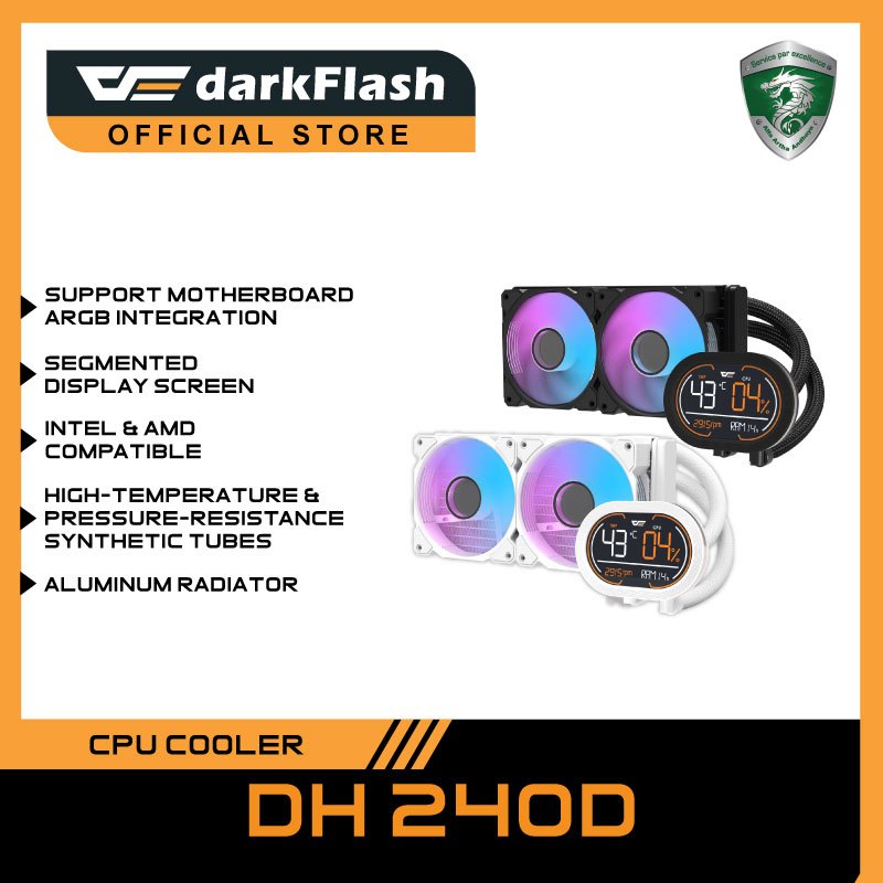 Jual darkFlash WAVE DH240D V1.2 Liquid CPU Cooler [Support Intel & AMD ...