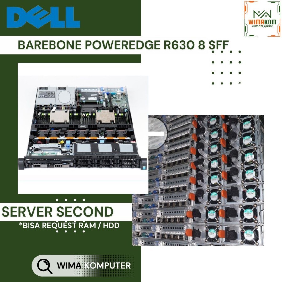 Jual Server DELL PowerEdge R630 1U E5-2667V3 | Shopee Indonesia