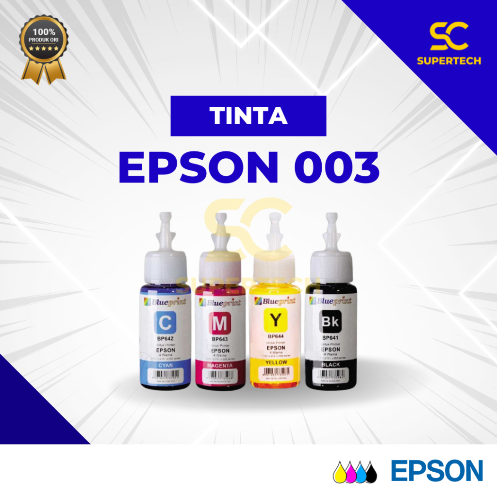 Jual Tinta ORIGINAL Blueprint 003 Compatible Epson L3210 L3110 L5290 ...