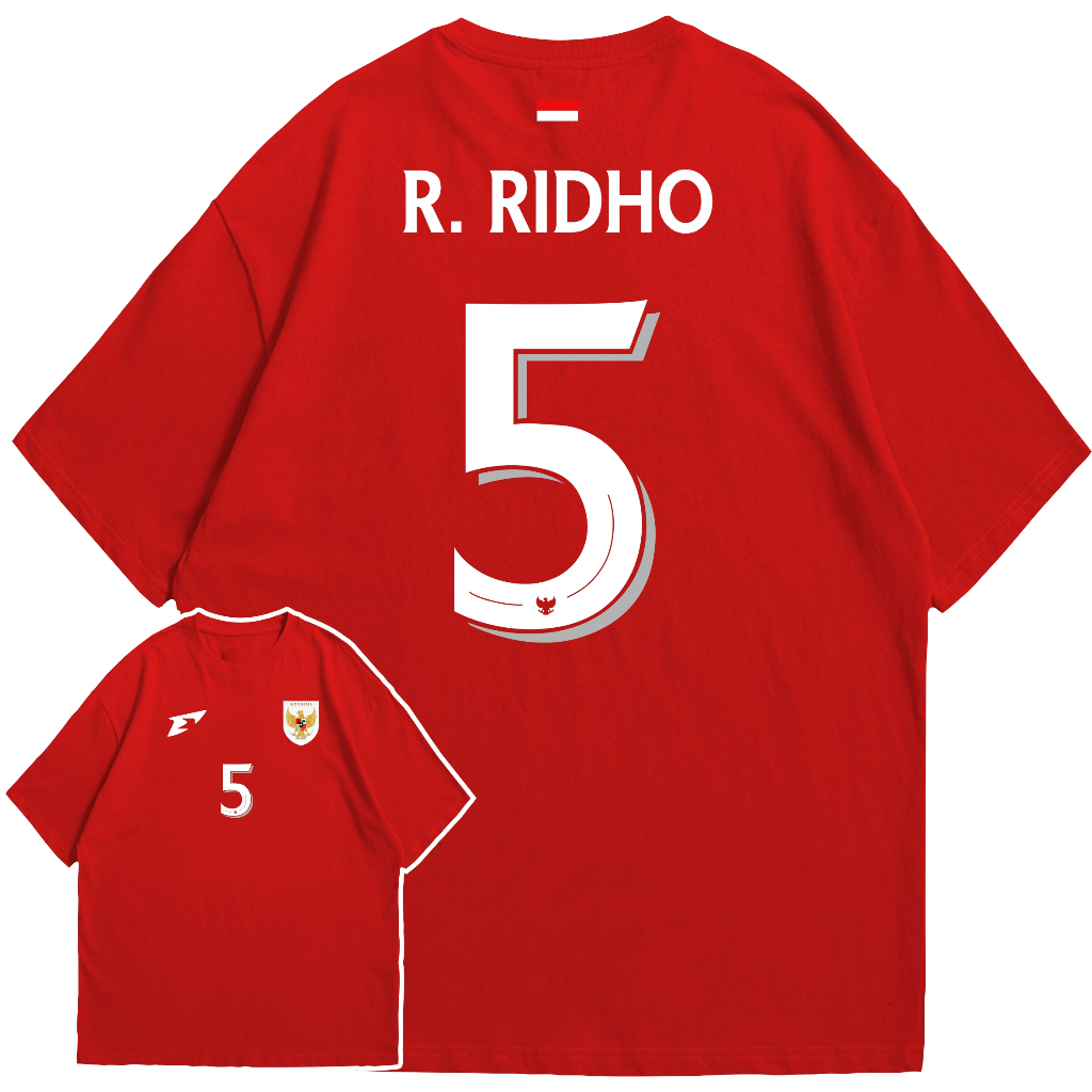 Jual Tshirt Kaos Rizky Ridho 5 Timnas Indonesia 2025 Streetwear Tshirt ...