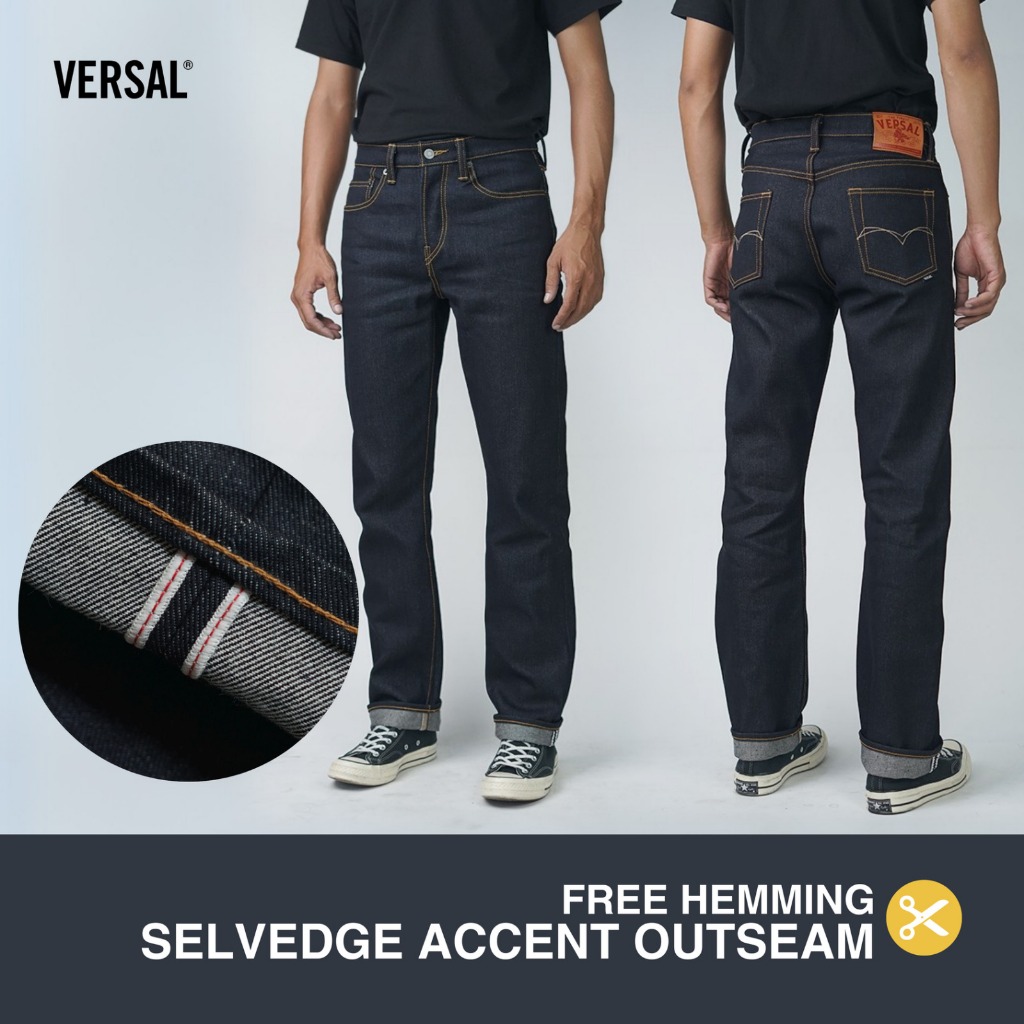 Jual Versal The Finest- FALCON Selvedge Accent 16oz Deep Indigo Denim ...