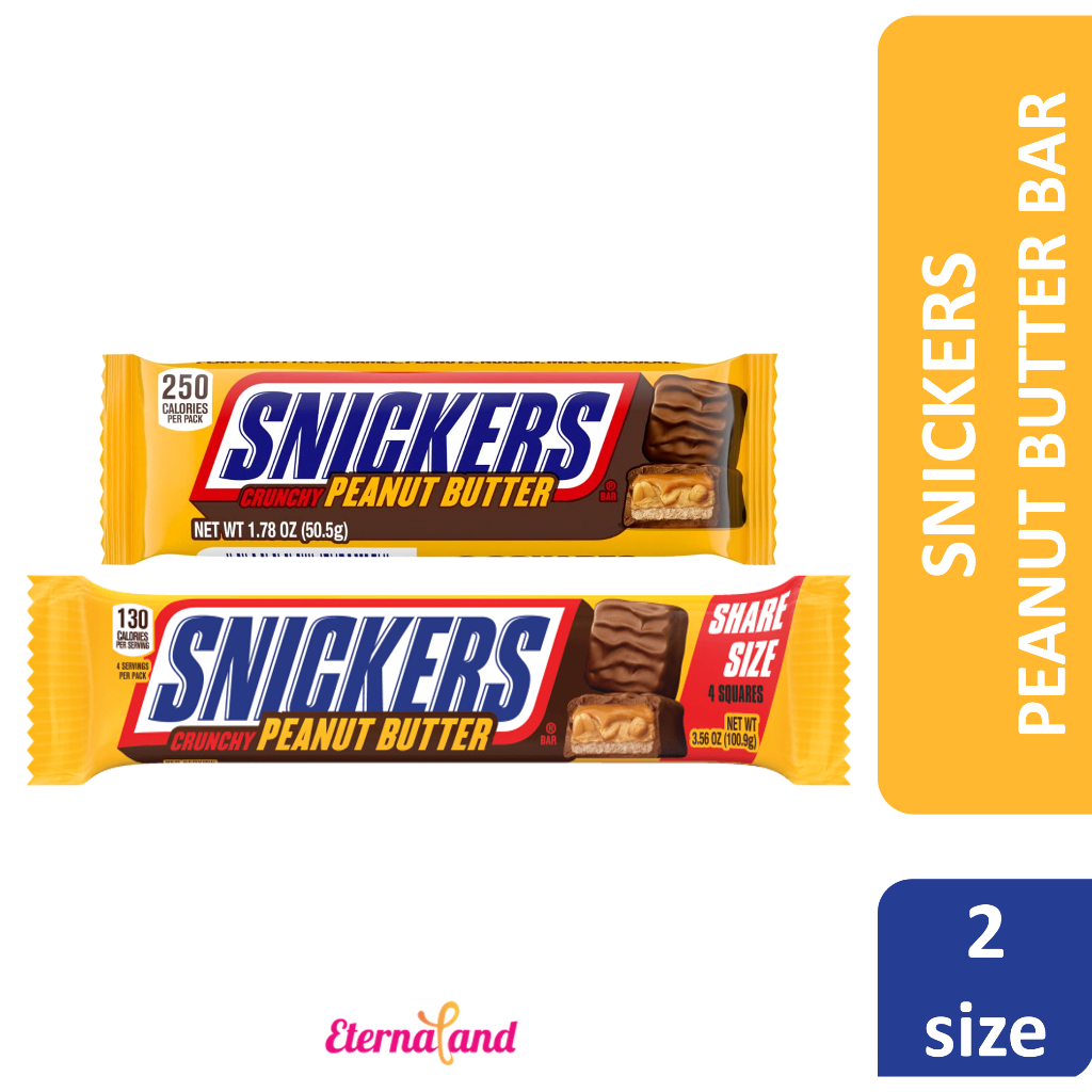 Jual Snickers Crunchy Peanut Butter Bar - cokelat kacang mentega impor ...