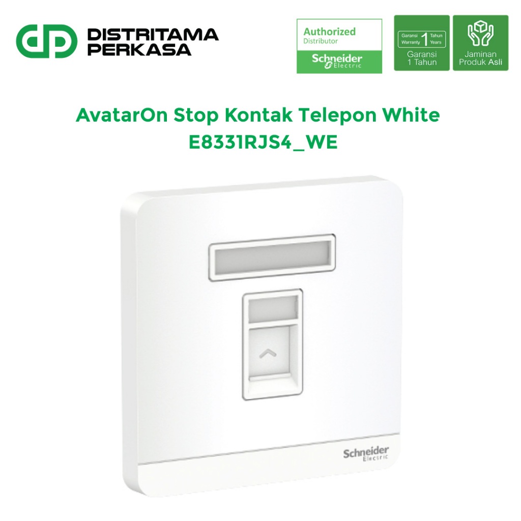 Jual Schneider AvatarOn Stop Kontak Telepon White - E8331RJS4_WE ...