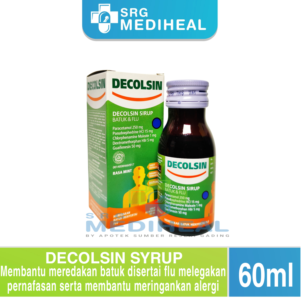 Jual Decolsin Sirup 60 mL - Obat Syrup Batuk Pilek Demam | Shopee Indonesia