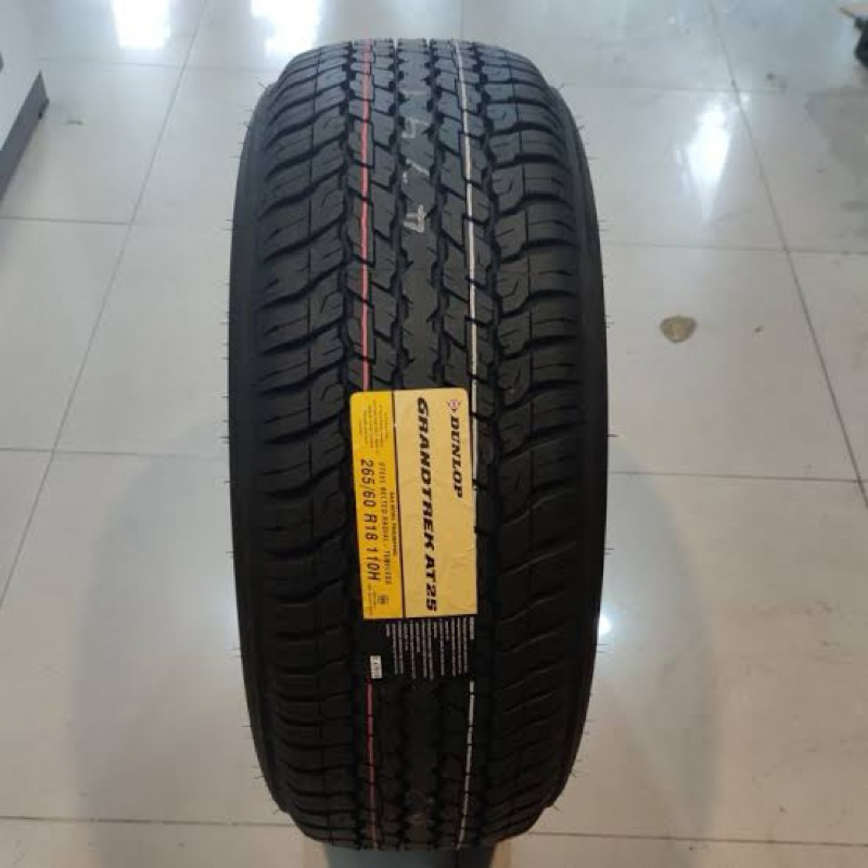 Jual ban mobil 265/60 r18 Dunlop Grandtrek AT25 ukuran 265 60 18 untuk mobil Pajero Fortuner 265 ...
